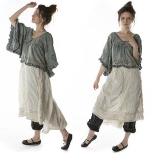 Magnolia Pearl | Tops | New Magnolia Pearl Kima Buffalo Denim Crop Top ...